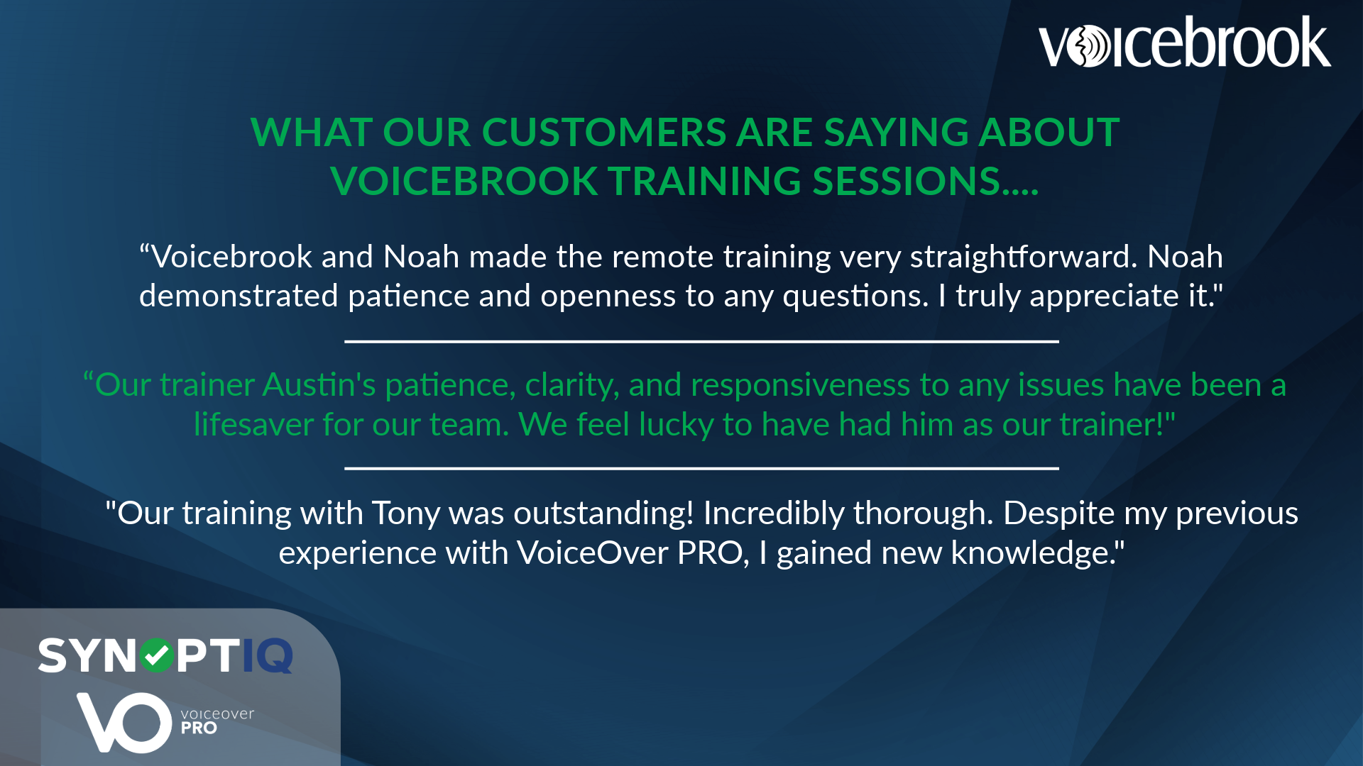 What to Expect During Your VoiceOver PRO Training